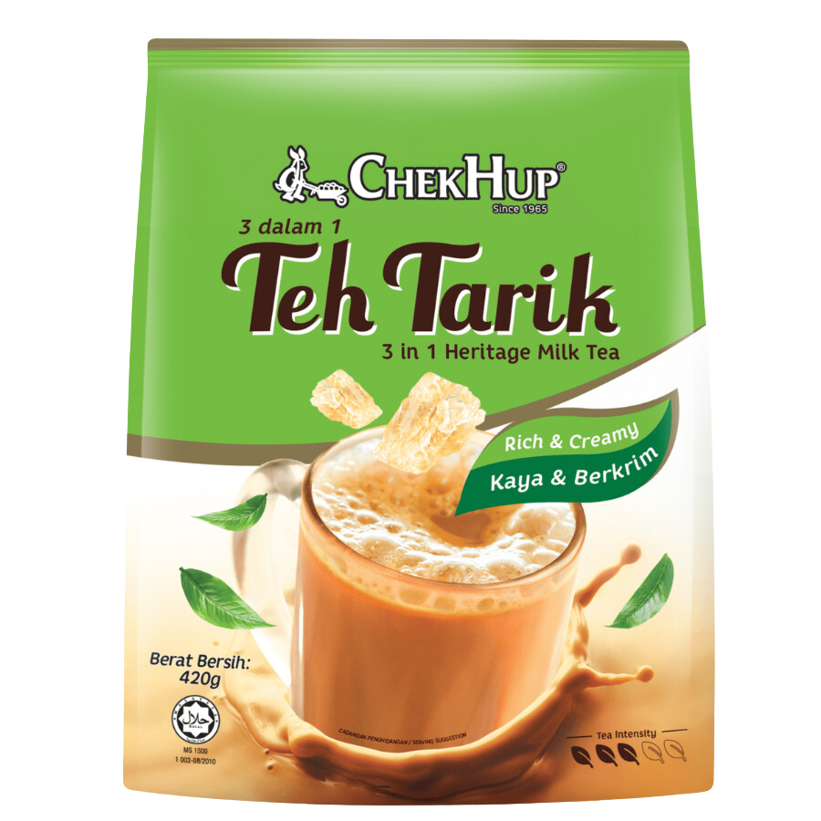 Chek Hup Teh Tarik 3-in-1 Heritage Milk Tea (Rich & Creamy) 12x35g – Just Go Shop