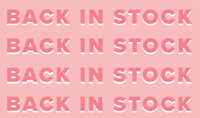 Back In Stock – Just Go Shop