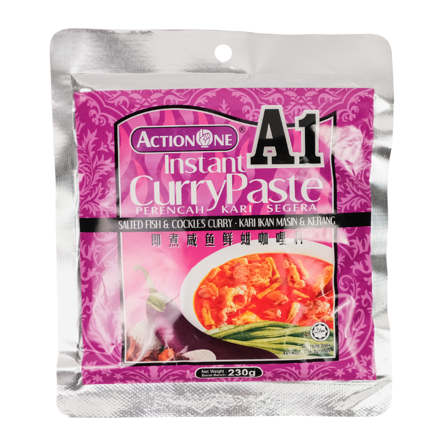 Action One Salted Fish & Cockles Curry Paste 230g – Just Go Shop