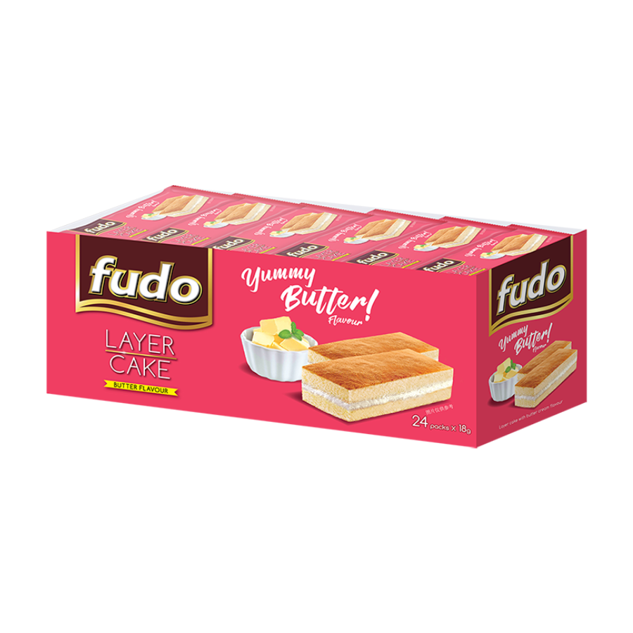 Fudo Butter Layer Cake 24x18g (EXP: 20.11.25) – Just Go Shop