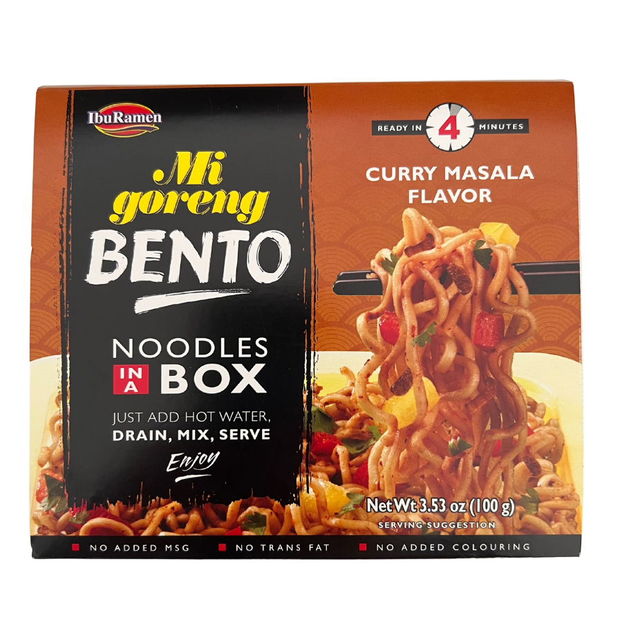 IbuRamen Mi Goreng Bento Noodles In A Box Curry Masala 100g – Just Go Shop