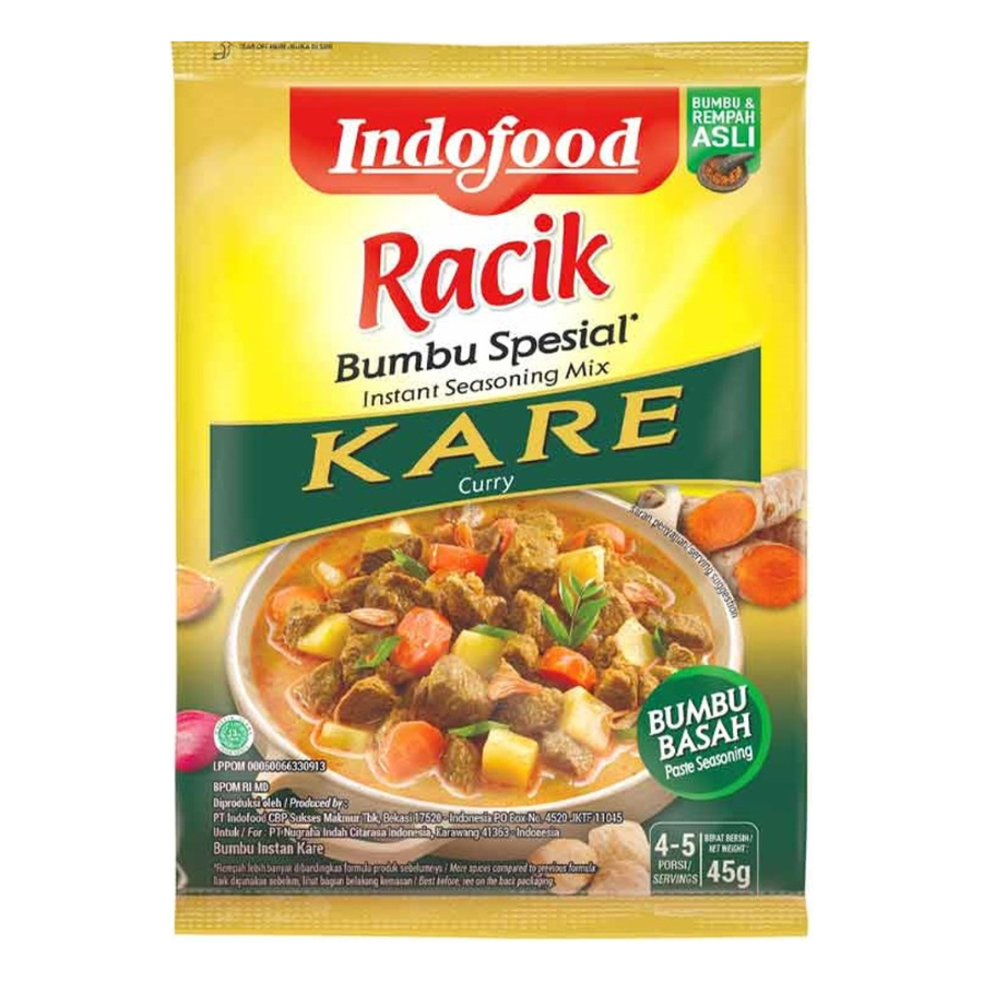 Indofood Instant Seasoning Mix for Curry 45g – Just Go Shop