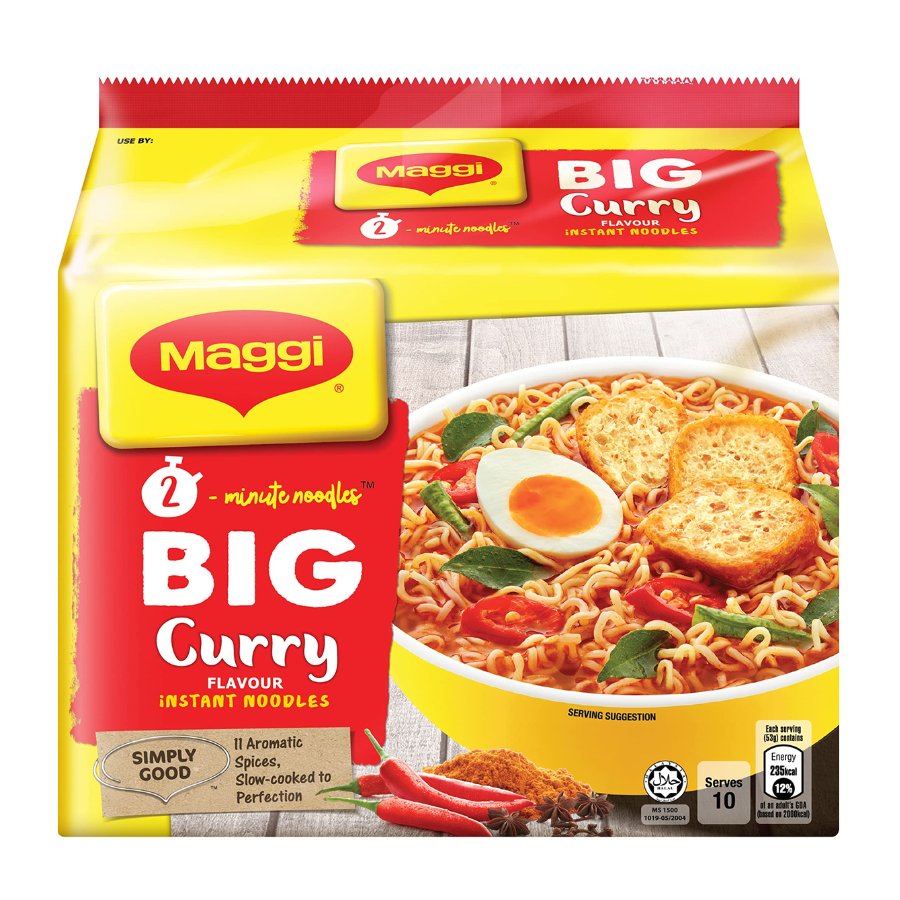 Maggi Mee Big Curry Noodles 5x106g Pack – Just Go Shop