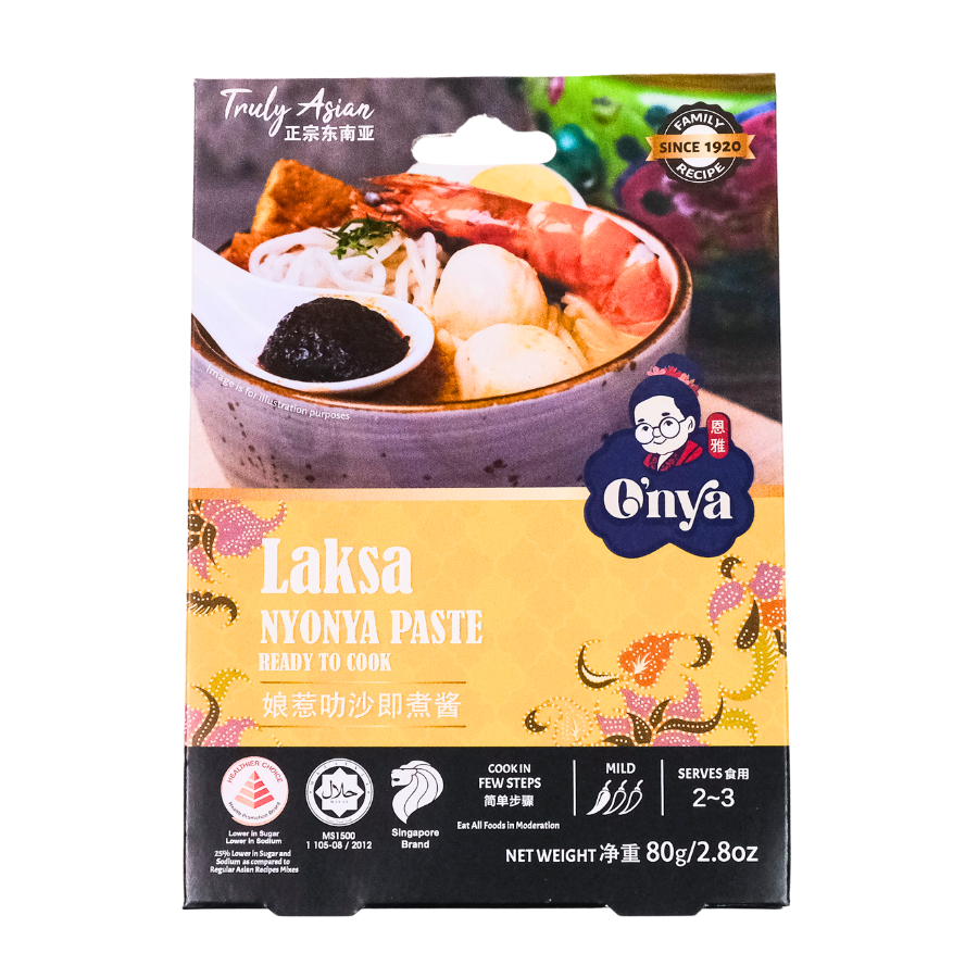 Onya Laksa Nyonya Paste 80g (BB: 01.09.25) – Just Go Shop
