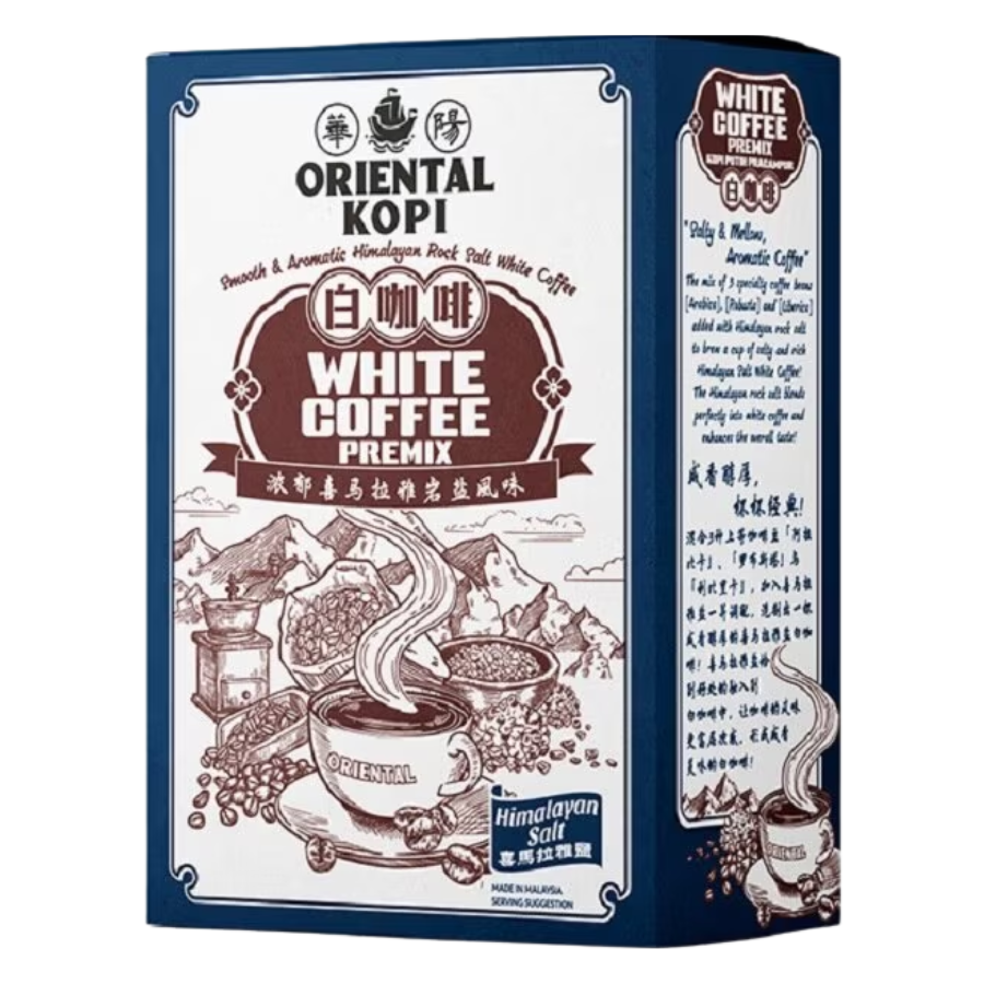 Oriental Kopi Himalayan Salt White Coffee 10x38g – Just Go Shop
