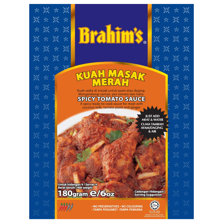 Brahim Spicy Tomato (Masak Merah) Sauce 180g – Just Go Shop