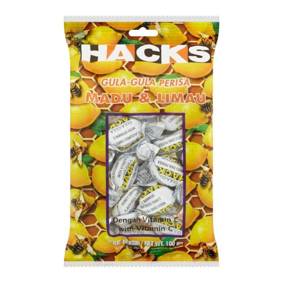 Hacks Honey Lemon Candy 100g – Just Go Shop