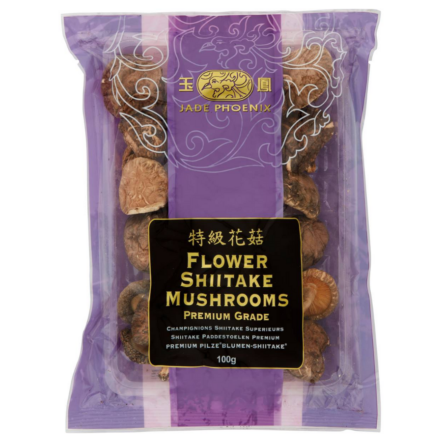 Jade Phoenix Flower Shiitake Mushrooms (Premium Grade) 100g – Just Go Shop
