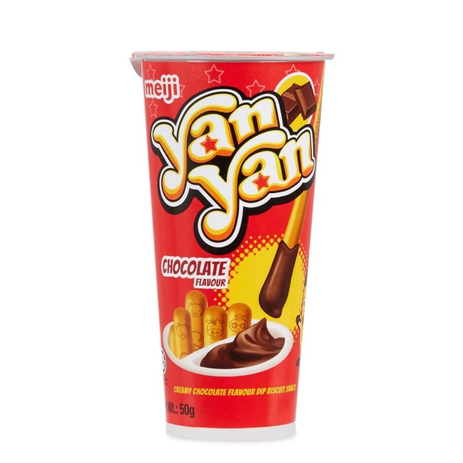 Meiji Yan Yan Chocolate Flavoured Snack 50g – Just Go Shop