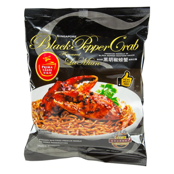 Prima Taste Black Pepper Crab Lamian 185g – Just Go Shop