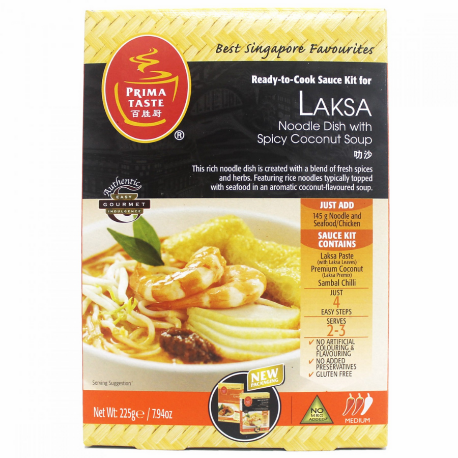 Prima Taste Laksa Sauce Kit 225g – Just Go Shop